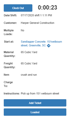 Using the Dispatching Functionality - Dump Truck Dispatcher