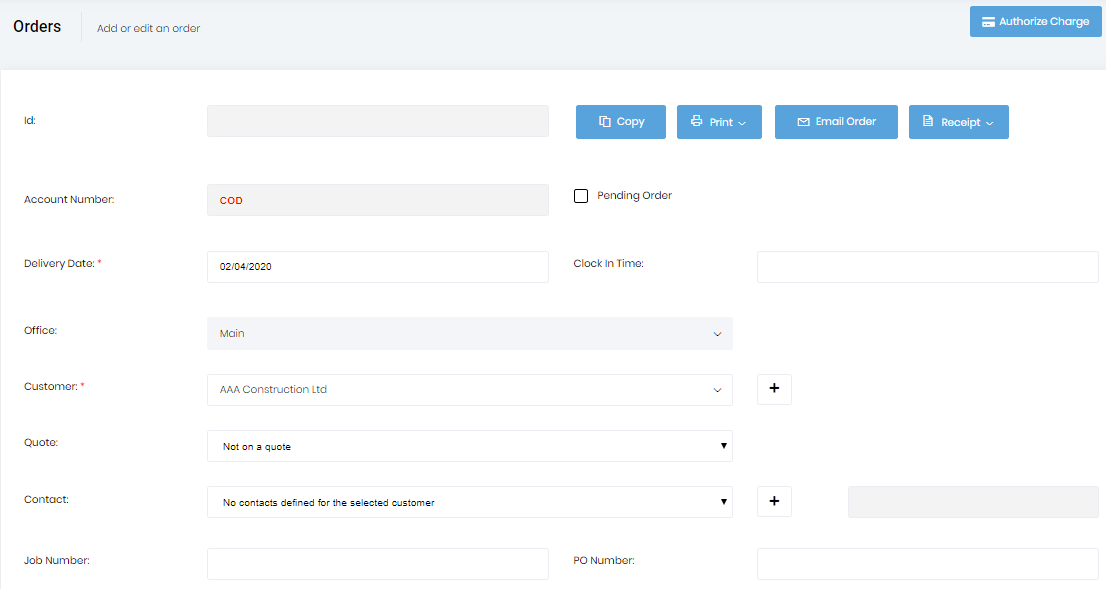 Overview of Order Management - Dump Truck Dispatcher