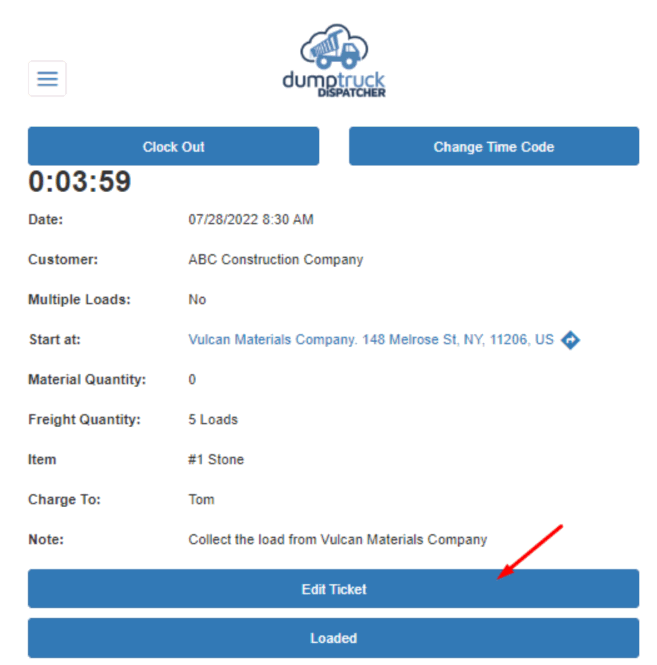 Using the PWA Driver App - Dump Truck Dispatcher