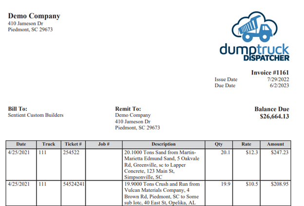 Release 2.4.9 - Dump Truck Dispatcher