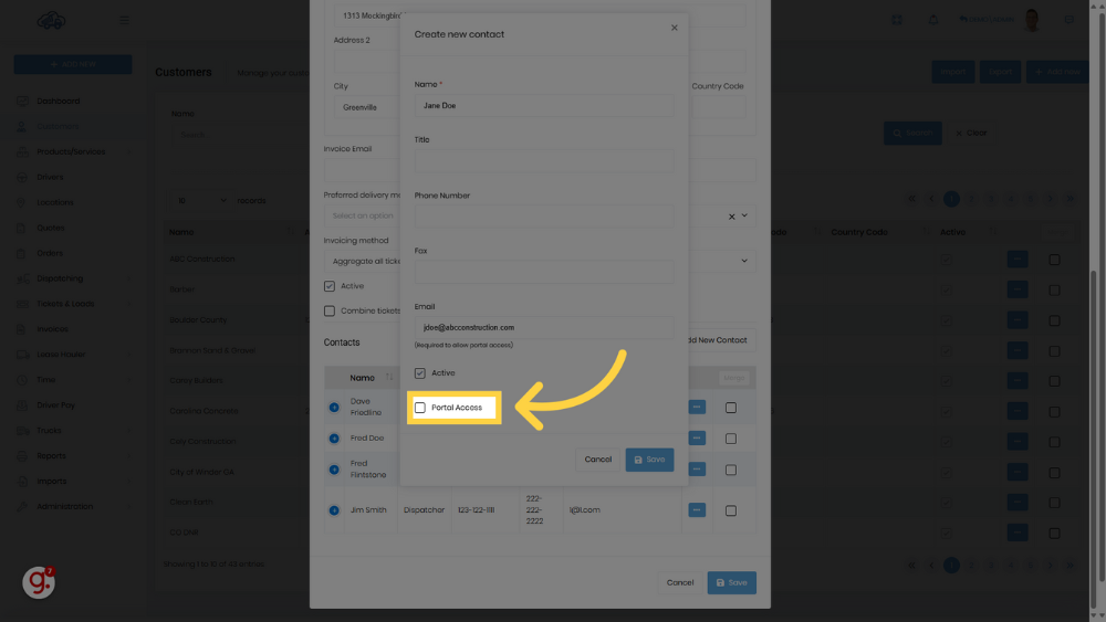 Giving Customers Access to the Customer Portal