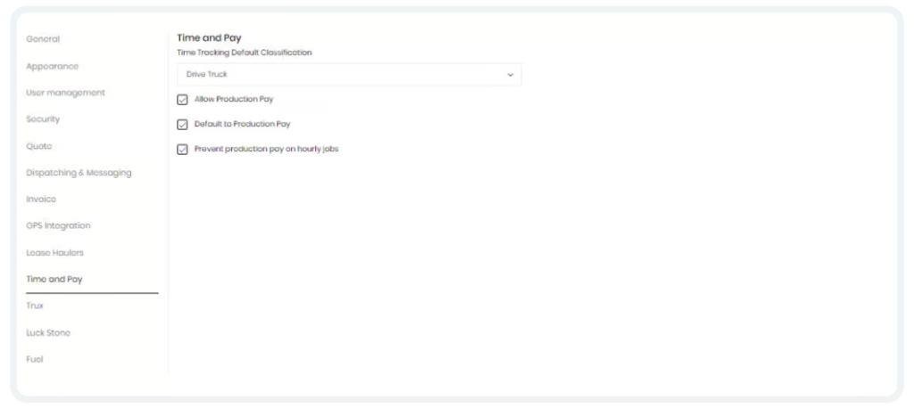 Driver Pay Statements - Dump Truck Dispatcher