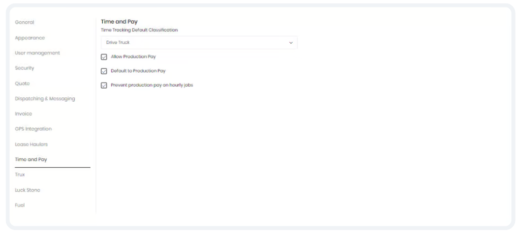 Driver Pay Statements - Dump Truck Dispatcher