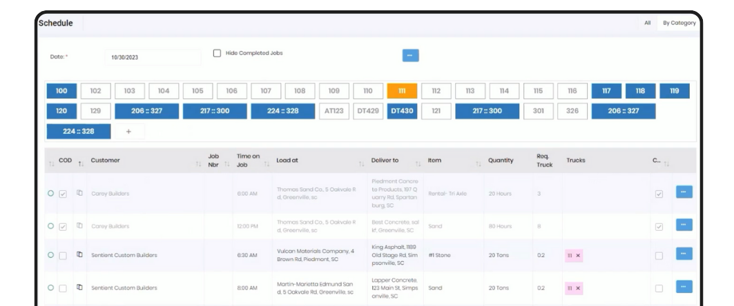 Dispatching - Dump Truck Dispatcher