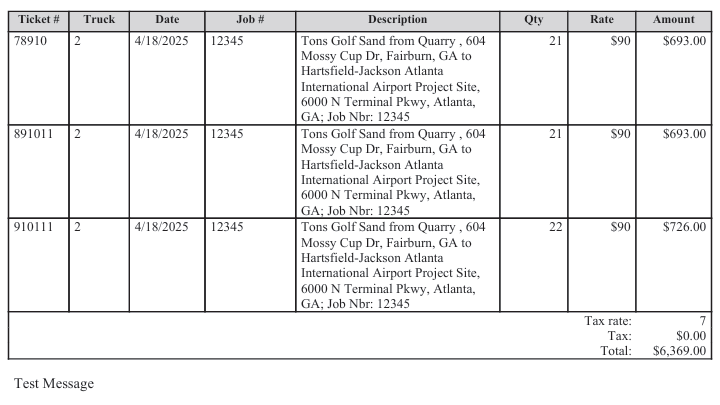 Invoice Templates Guide - Dump Truck Dispatcher