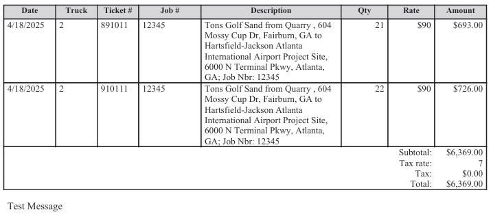Invoice Templates Guide - Dump Truck Dispatcher